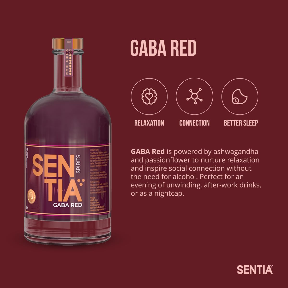 Sentia Gaba Red, Botanical Non Alcoholic Spirit, Australia | Ubuy