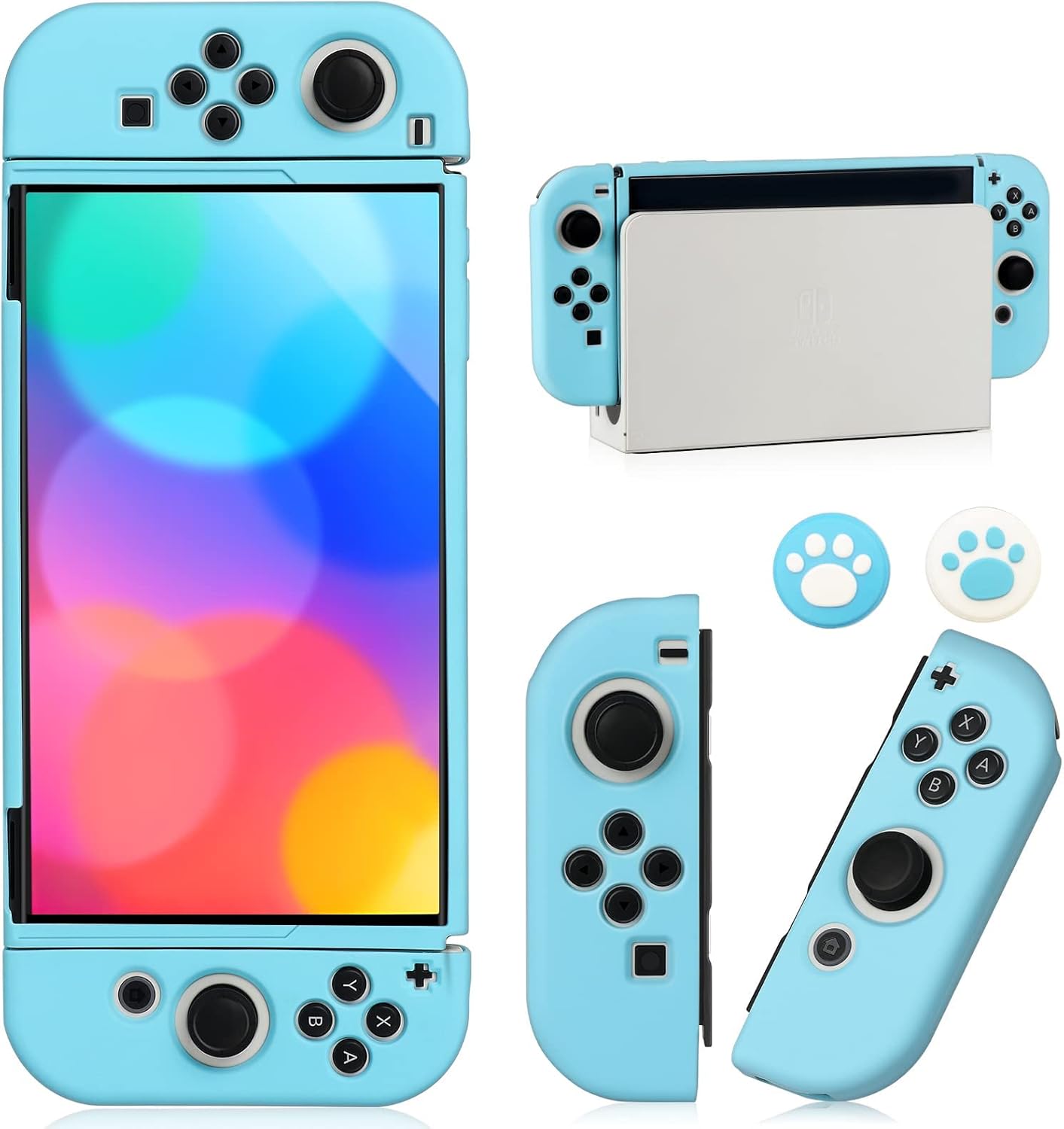Amazon.com: Switch OLED Case for Nintendo Switch OLED Model, Dockable ...