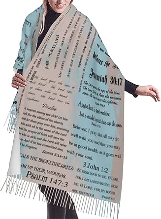 Prayer Healing Inspirational Scripture Bible Verse Religious Scarf ...