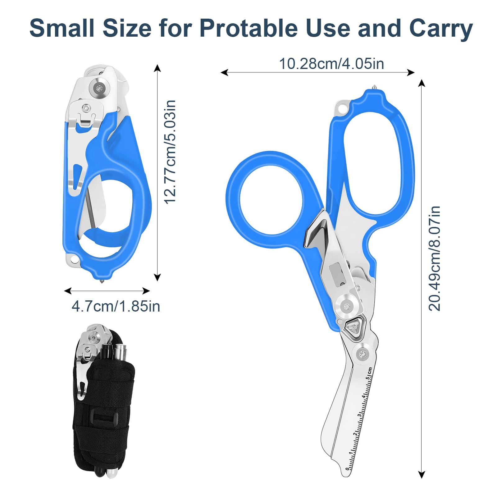 Small Hands 6-in-1 Trauma Shears With Holster - Heavy Duty Stainless ...