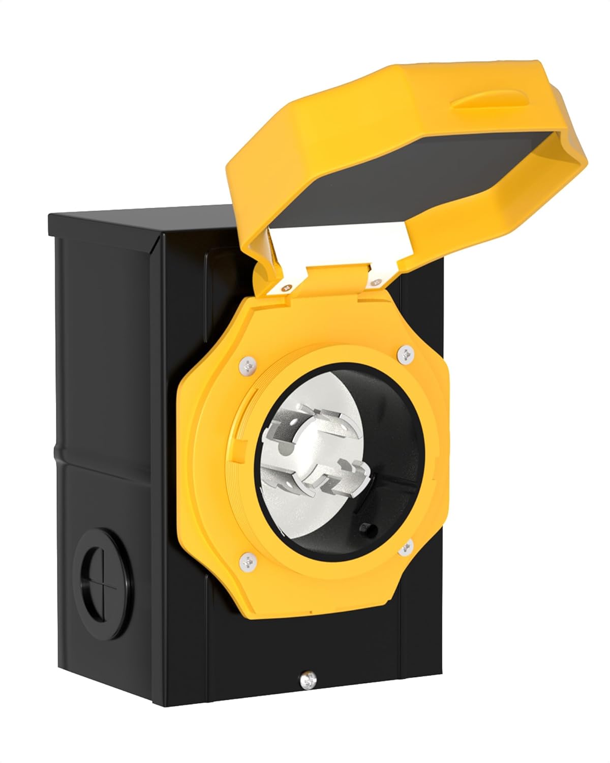 Amazon.com: Marsflex 30 Amp Generator Inlet Box, Pre-Drilling NEMA L14 ...