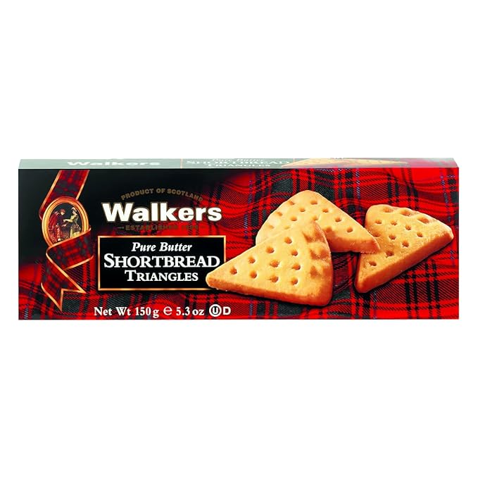 Walkers Butter Shortbread Biscuits Triangles, 5.3 oz / 150 g : Amazon ...