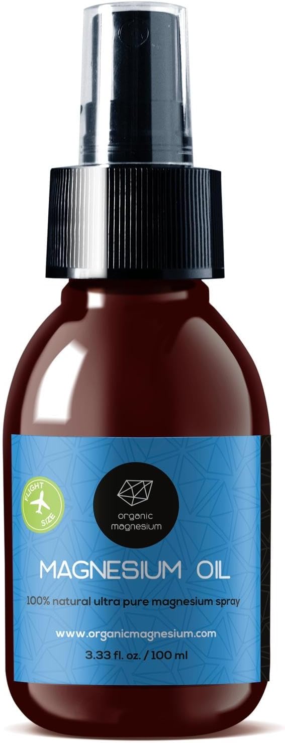 Amazon.com: Organic Magnesium Spray Oil - 100% Pure Topical Magnesium ...