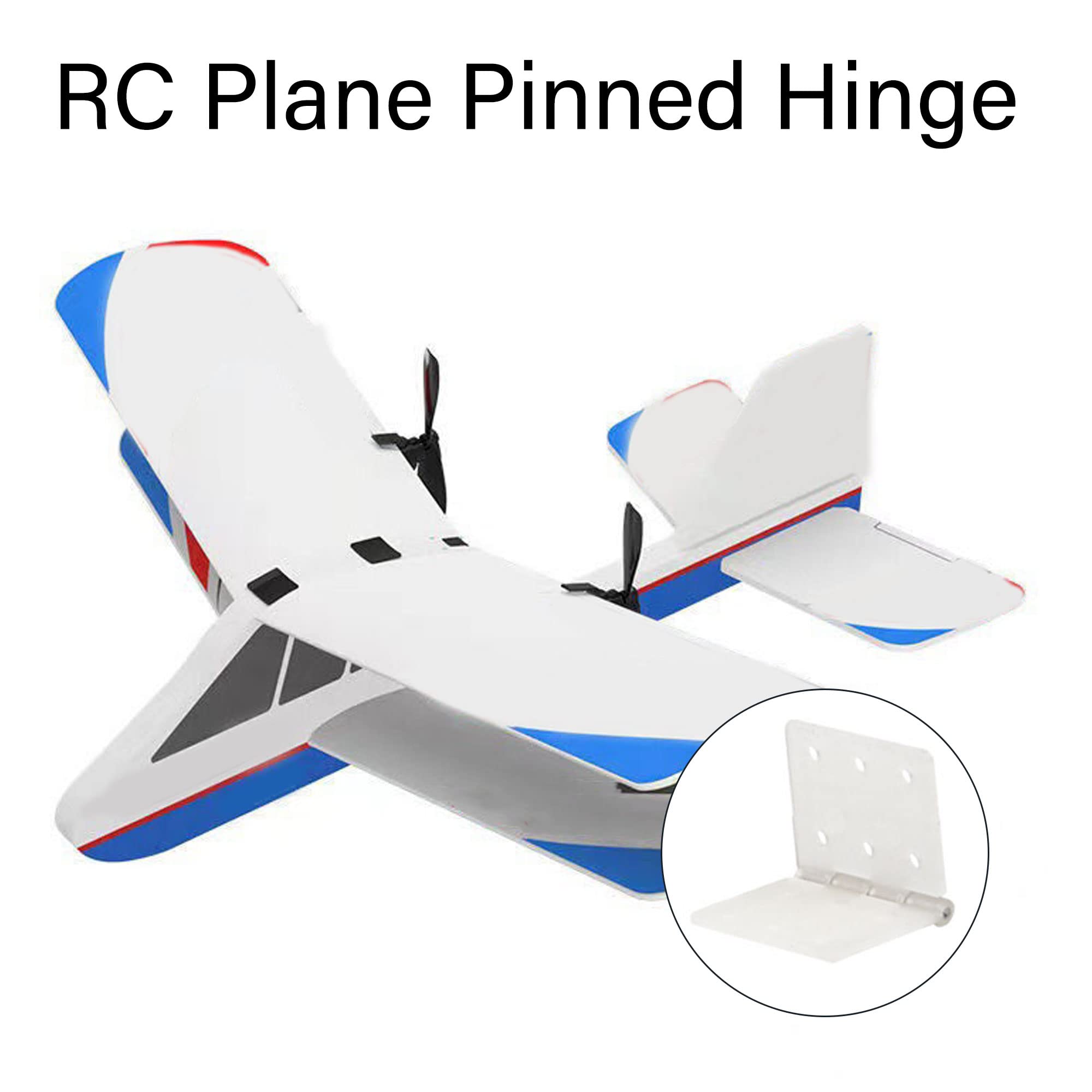 Snapklik.com : 50x Aircraft Model Nylon Pinned Hinges 063x11Inch For ...