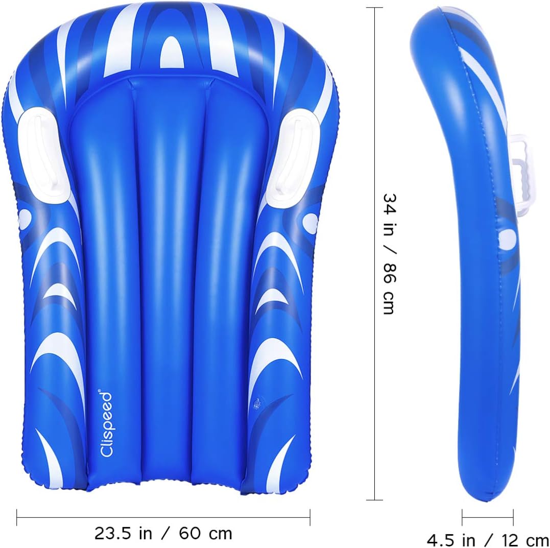 CLISPEED Flotador inflable para la playa con asas inflable portátil ...