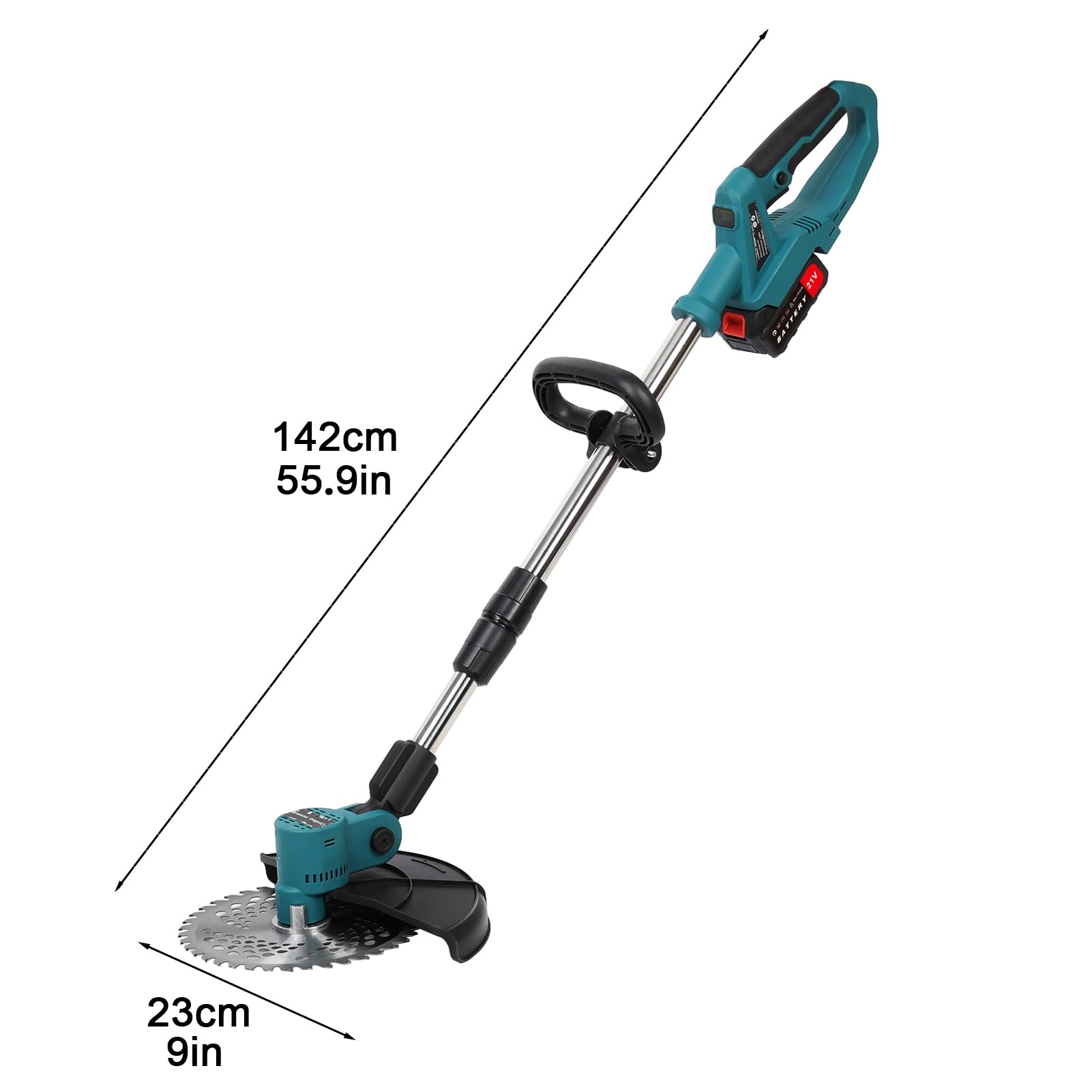 Weed Wacker Cordless Limorve 9 Inch Electric Weed Mower Cordless ...