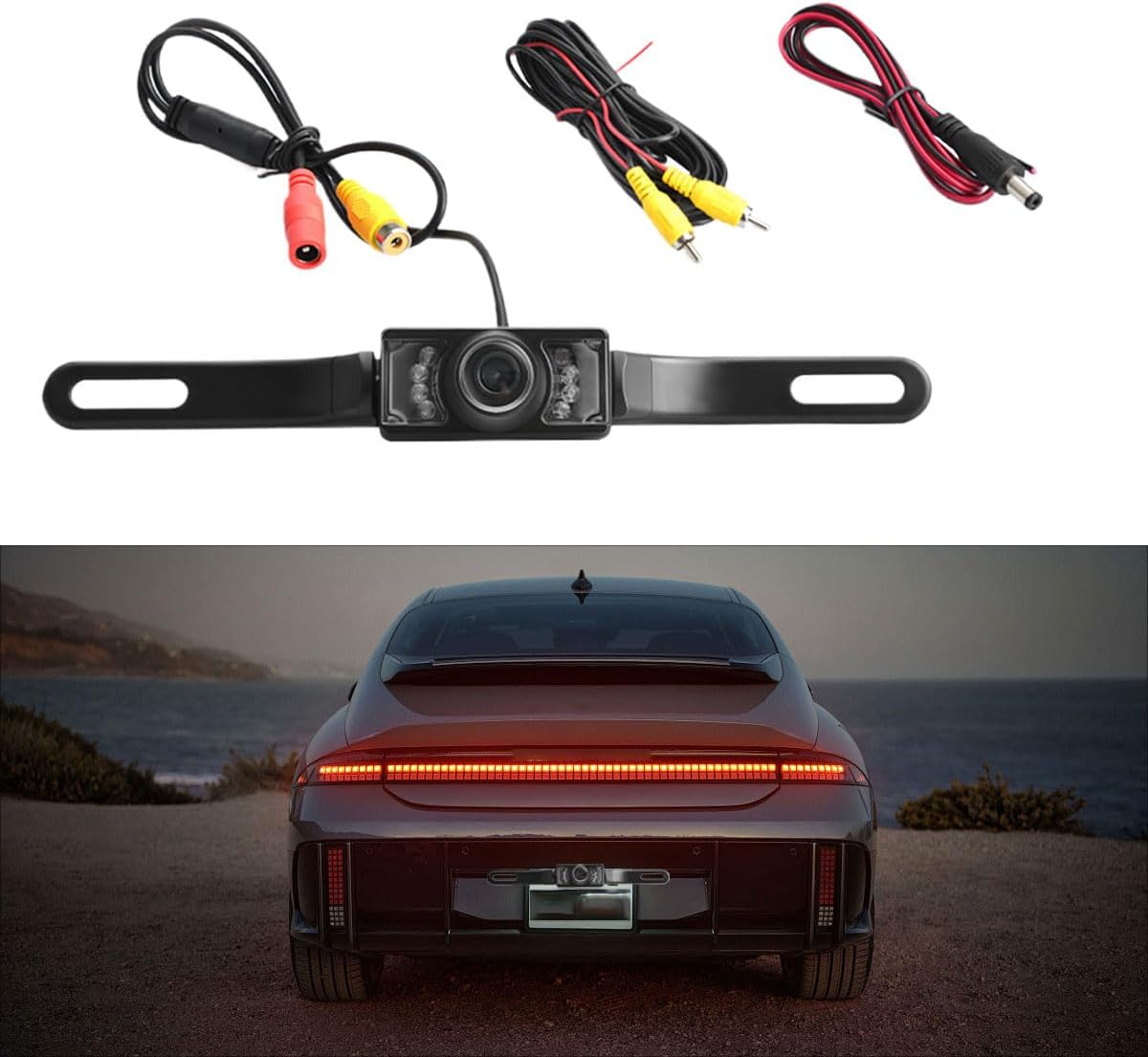 Amazon.com: Car License Plate Backup Camera, 170-degree Wide-Angle Rear ...