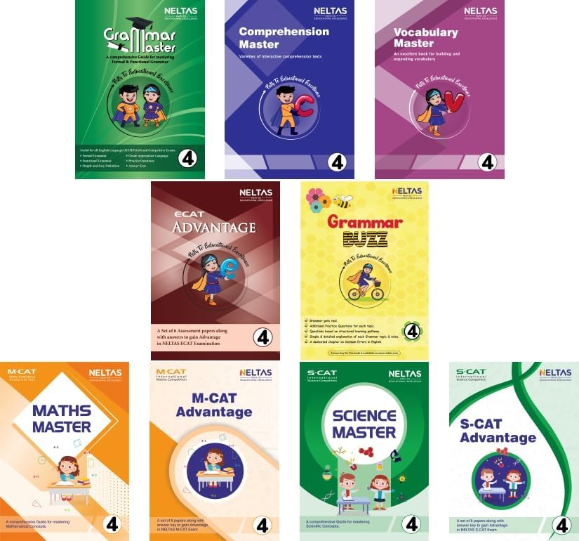 Buy Class 4 NELTAS Study Combo for English, Maths & Science | Prep ...