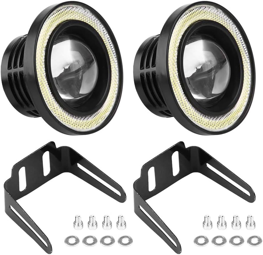 Angel Eyes Fog Light, Universal 2 Pieces 30W LED COB Angel Eyes Daytime ...