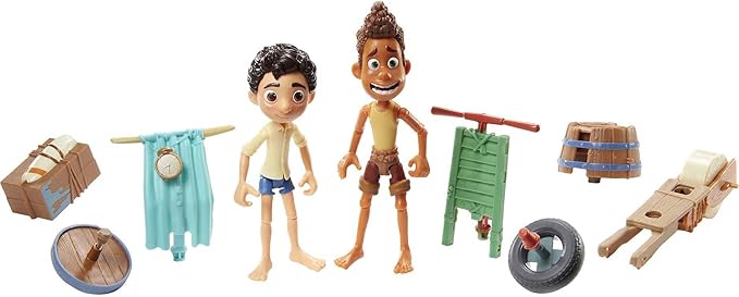 Amazon.com: Disney and Pixar Luca Scooter Build & Crash Pack with Luca ...