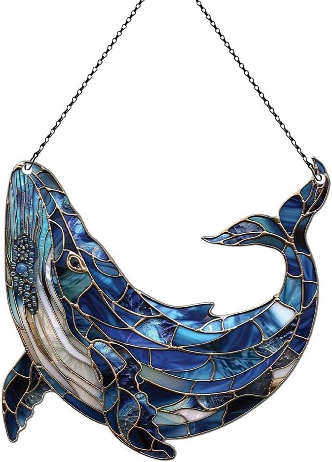Amazon.com: Whale Ornaments Decor for Window Hanging, Whale Lover Gifts ...