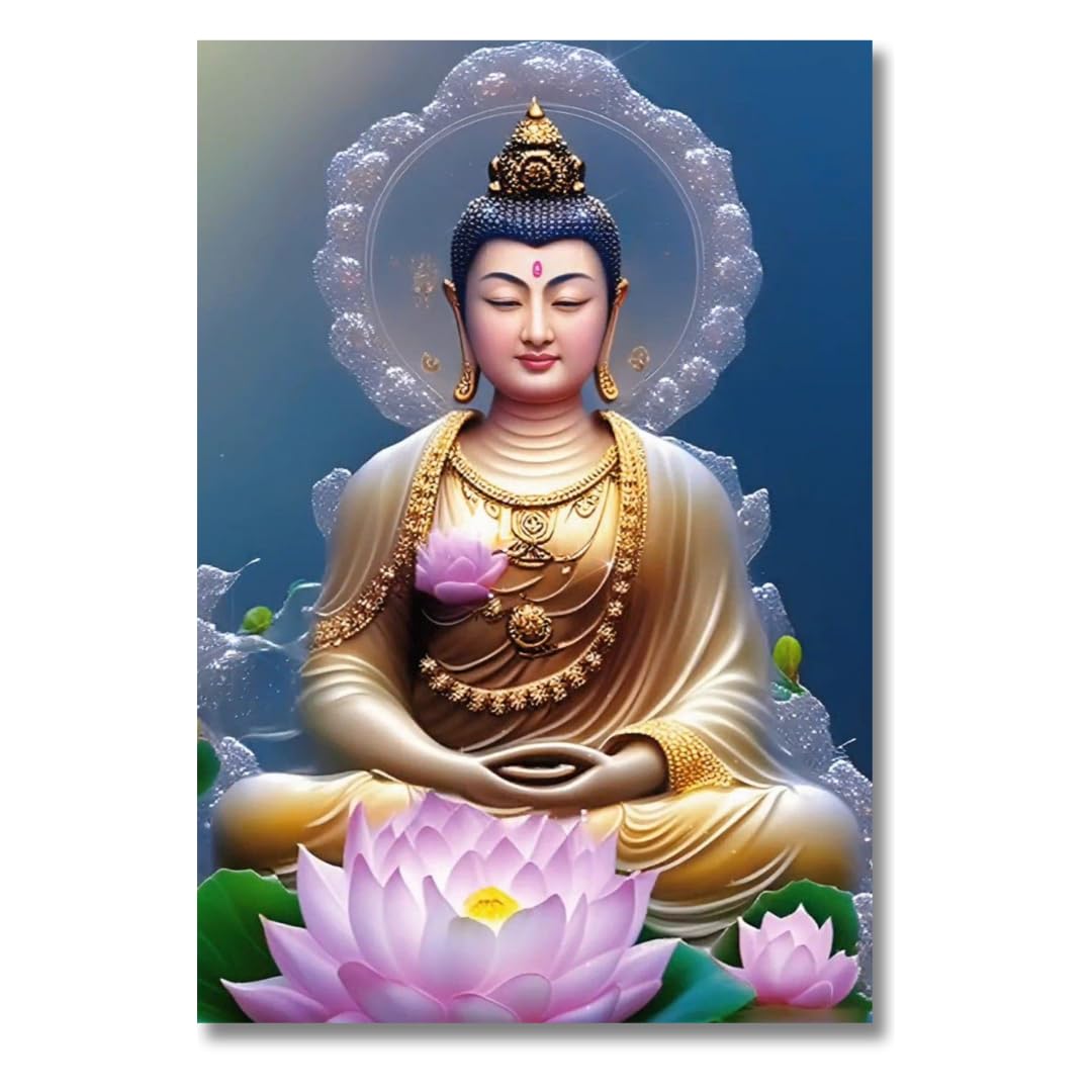 Lord Buddha | Buddhist God Posters for Wall | A3 and A4 sizes | 400 GSM ...
