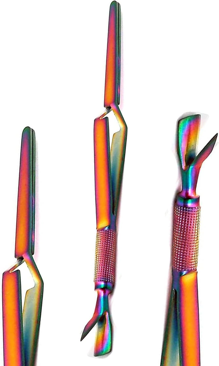 Amazon.com: DDP Titanium Coated Acrylic Nail Pincher/Cuticle Pusher ...