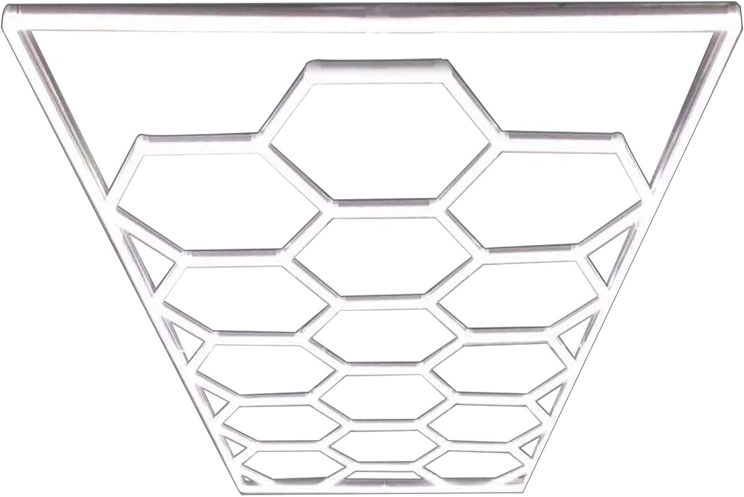 Ofenrd Large Hexagon Garage Lights 14 Hex Led Lights with Rectangle ...
