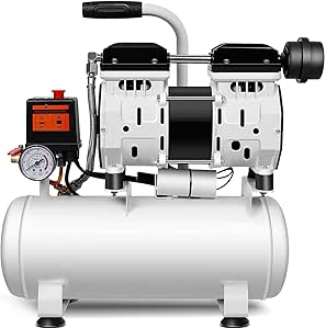 Amazon.com: 2.4 Gallon Air Compressor, Ultra Quiet, Only 60dB, Oil Free ...