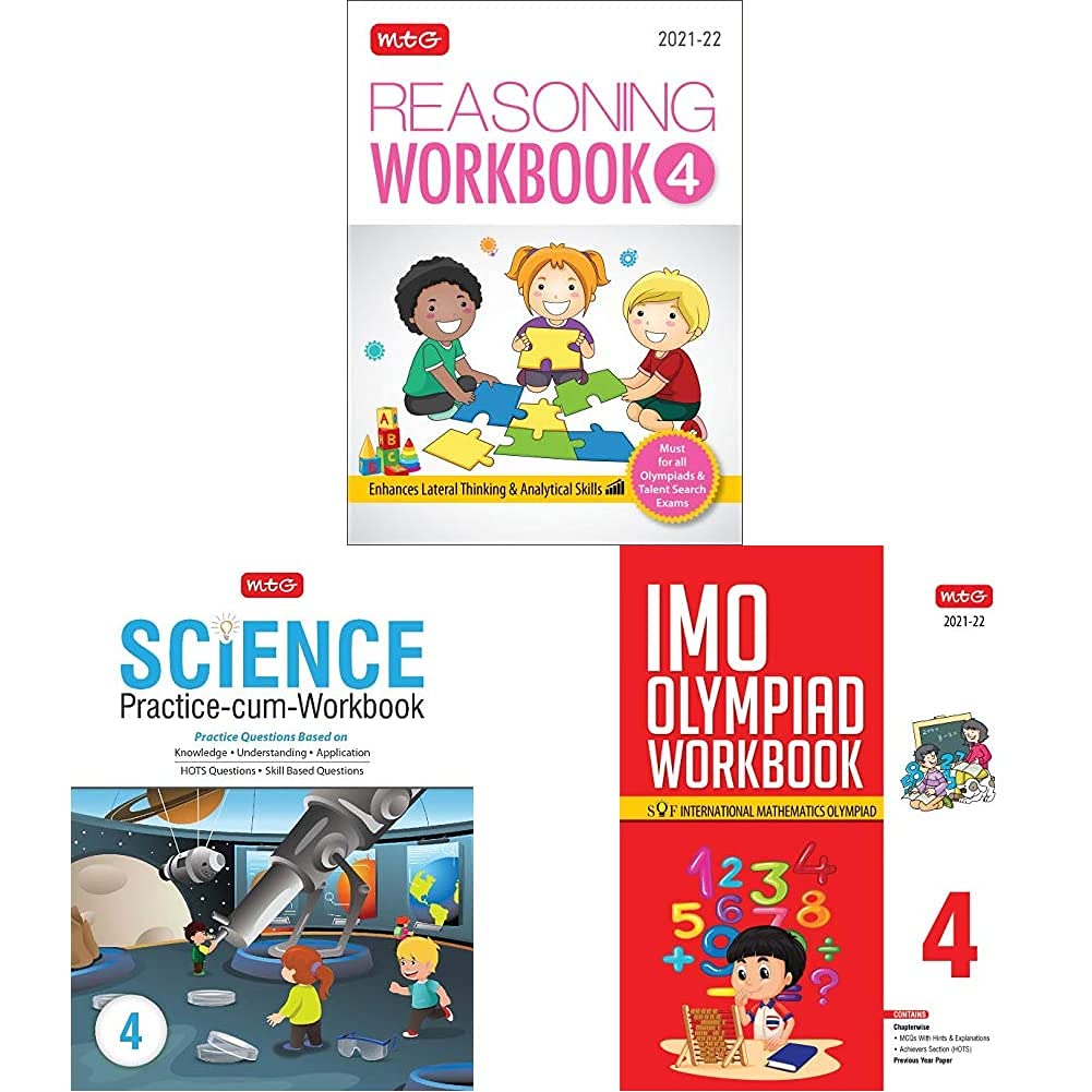 Buy Olympiad Reasoning Workbook - Class 4&Science Practice-cum-Workbook ...