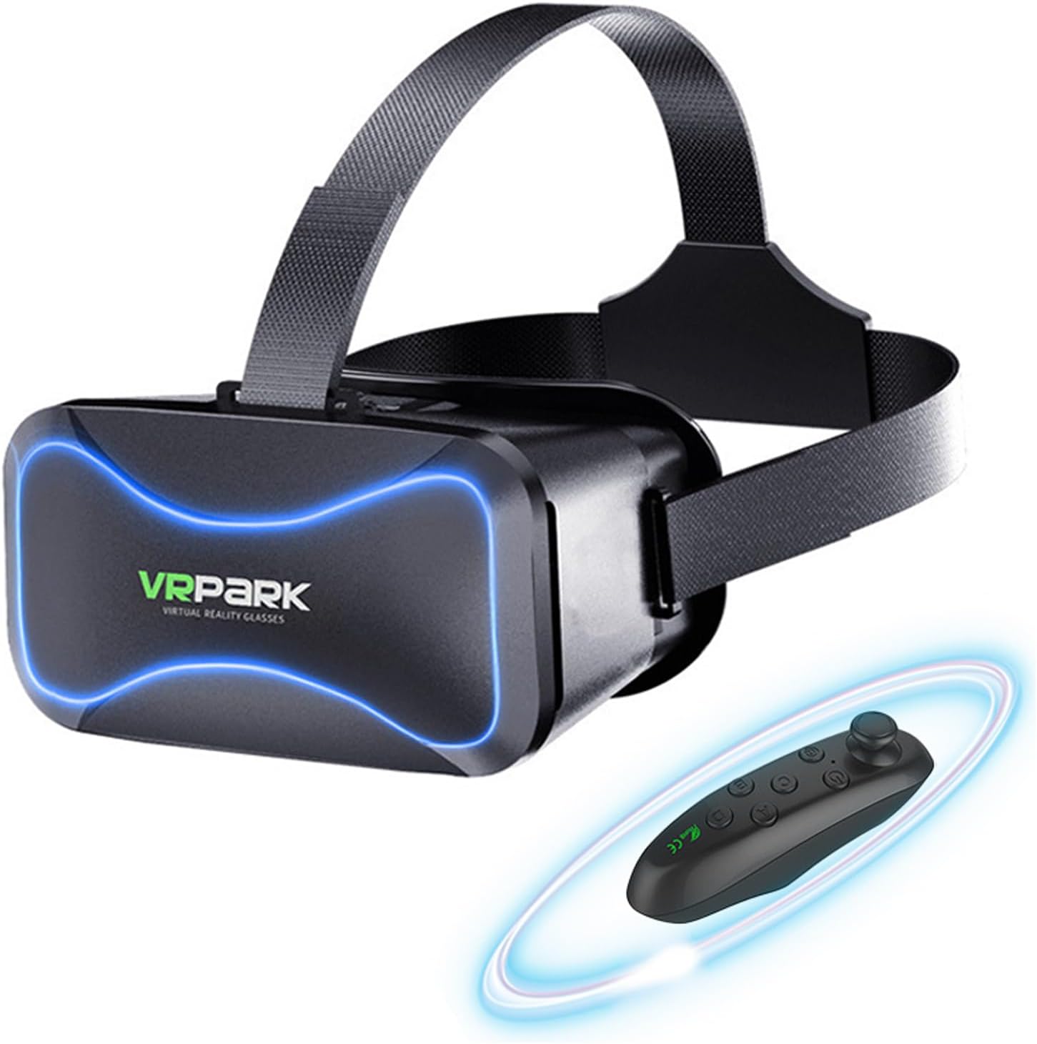 Gafas VR de Realidad Virtual 3D VR Gafas con Remoto Controlador, para ...