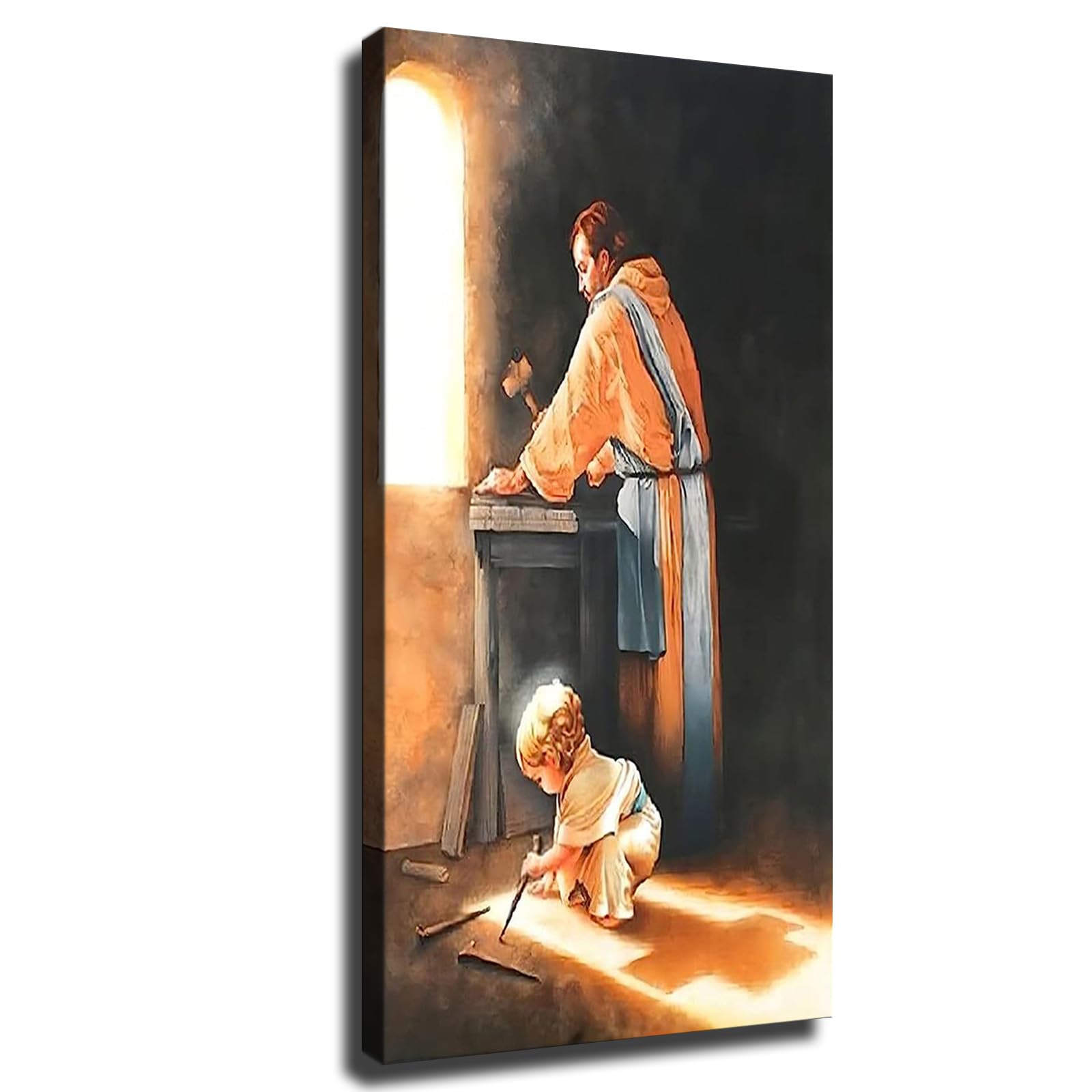 Animated Jesus As Carpenter