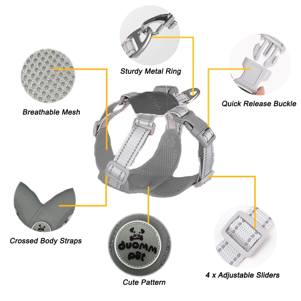 Snapklik.com : FEimaX Dog Harness Pet X Frame No Pull Step-in Harnesses
