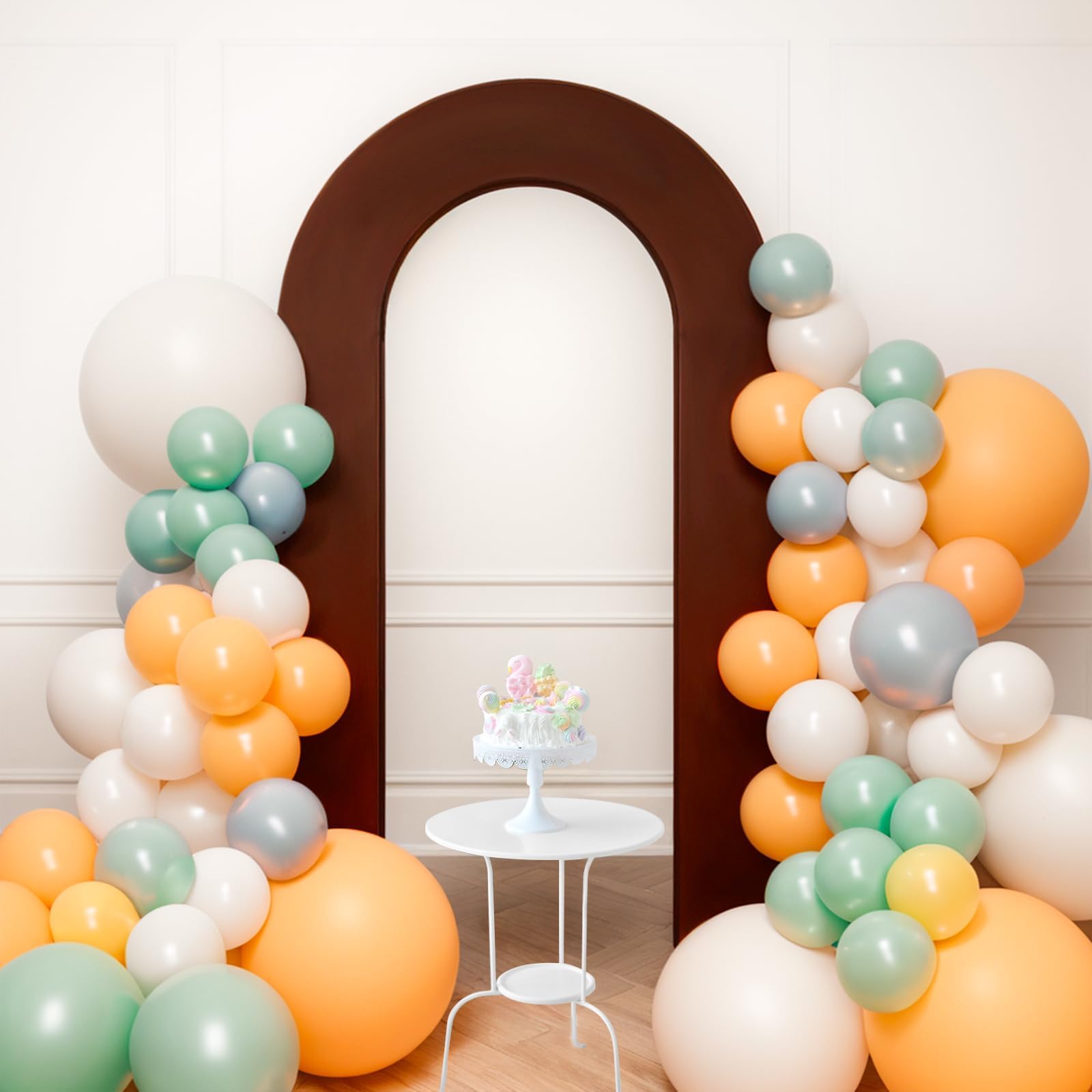 Amazon.com : Babenest 7.2Ft Spandex Open Arch Backdrop, Fitted Double ...
