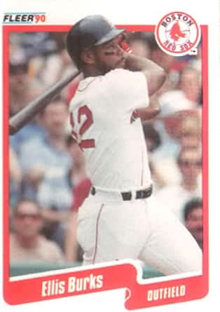 Amazon.com: 1990 Fleer Baseball #269 Ellis Burks Boston Red Sox ...