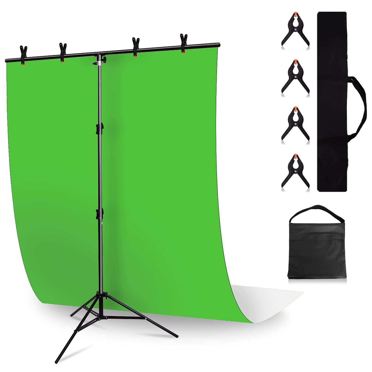 Buy 【Double Sided】 RAUBAY Green Screen Photography Backdrop Stand Kit ...