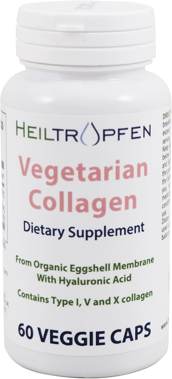 Collagen Vegetarian caps | from Organic Eggshell Membrane | Type 1, 5 ...