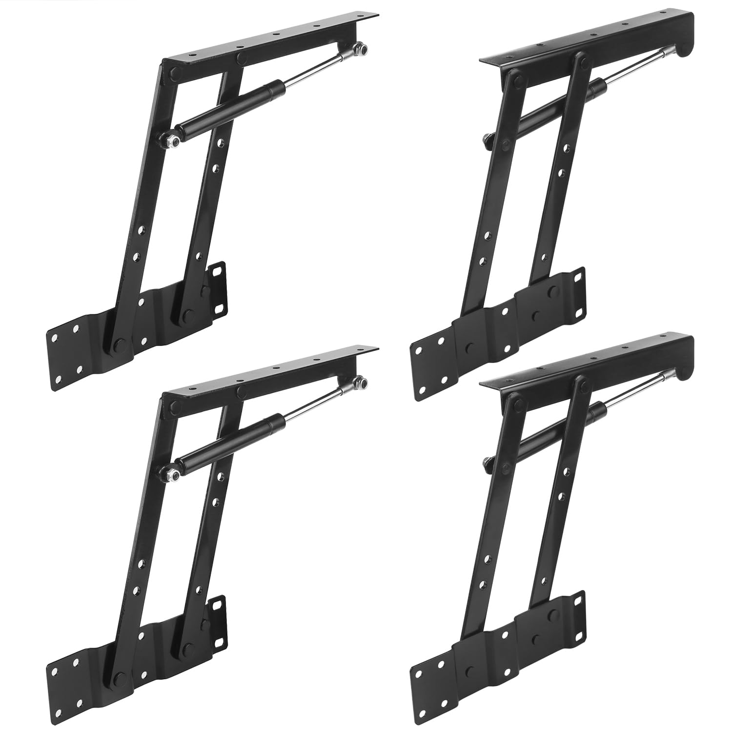 Buy 2 Pair Folding Lift and Up Hinges, Heavy Duty Lift Up Hydraulic ...