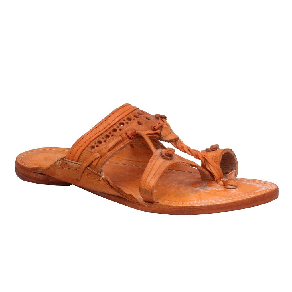 Indian Traditional Stylish and Trendy Handmade Leather Kolapuri Chappal ...