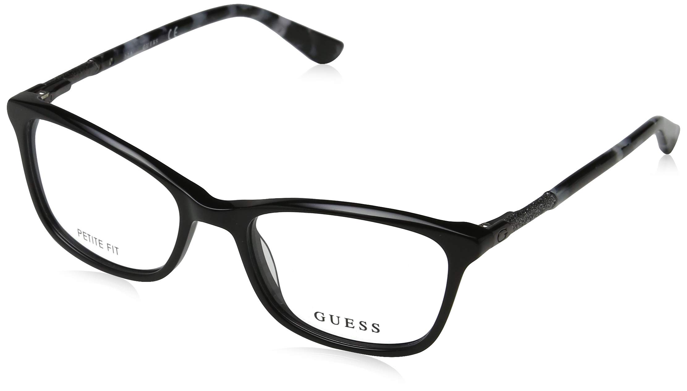 Buy GUESS Black Rectangular Full rim Frames for Women - GU2658 50 001 ...