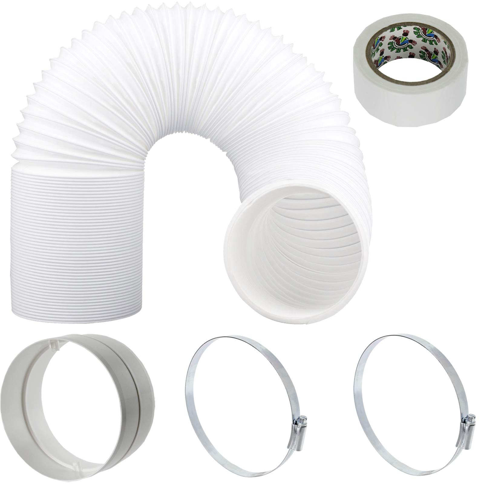 SPARES2GO Cooker Hood Hose Pipe Vent Extension Kit (3m x 5") : Amazon ...