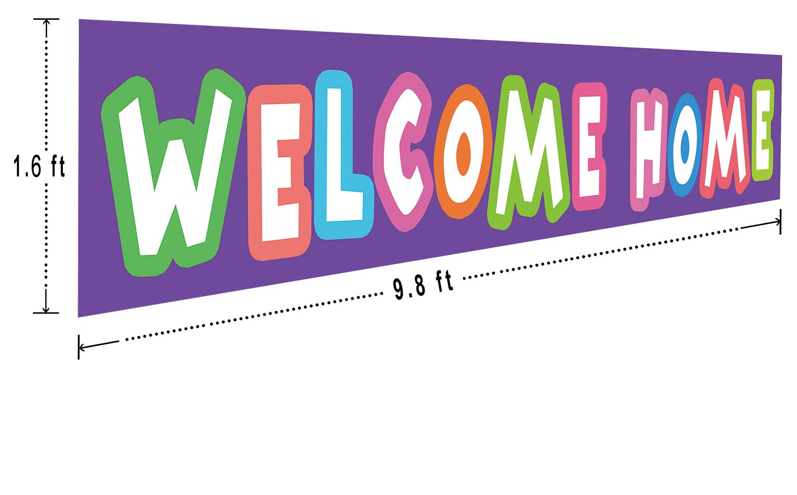 Snapklik.com : Colormoon Large Welcome Home Banner, Homecoming Party ...