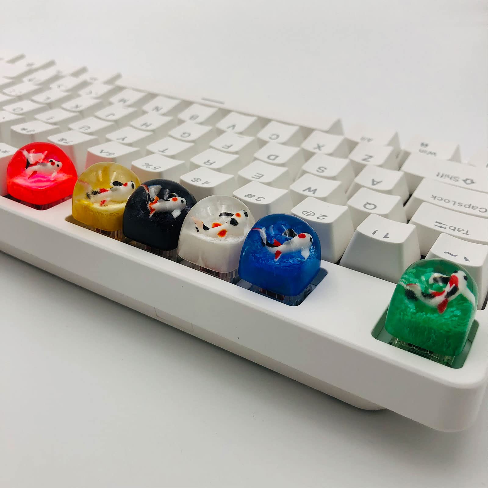 Snapklik.com : Koi Fish Keycap, Artisan Resin Keycap, DIY Esc Key Cap ...