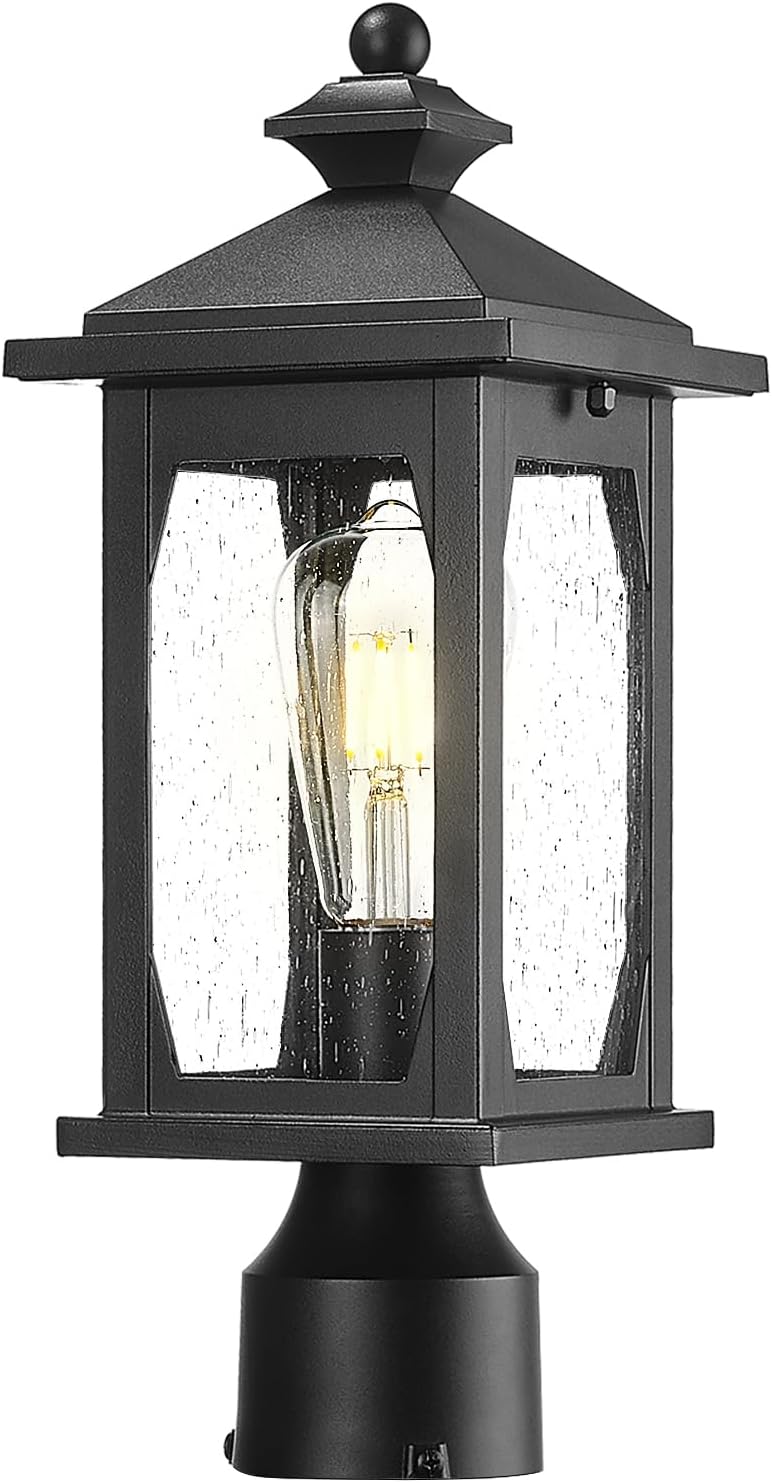 zeyu 16 Inch Outdoor Lamp Post Light, Farmhouse Exterior Post Light ...