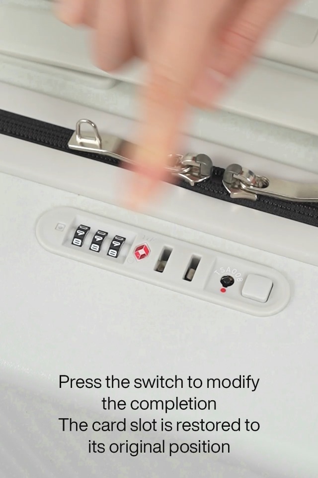Watch How to Change Password Of the TSA Lock of Mixi Luggage M9276 on ...