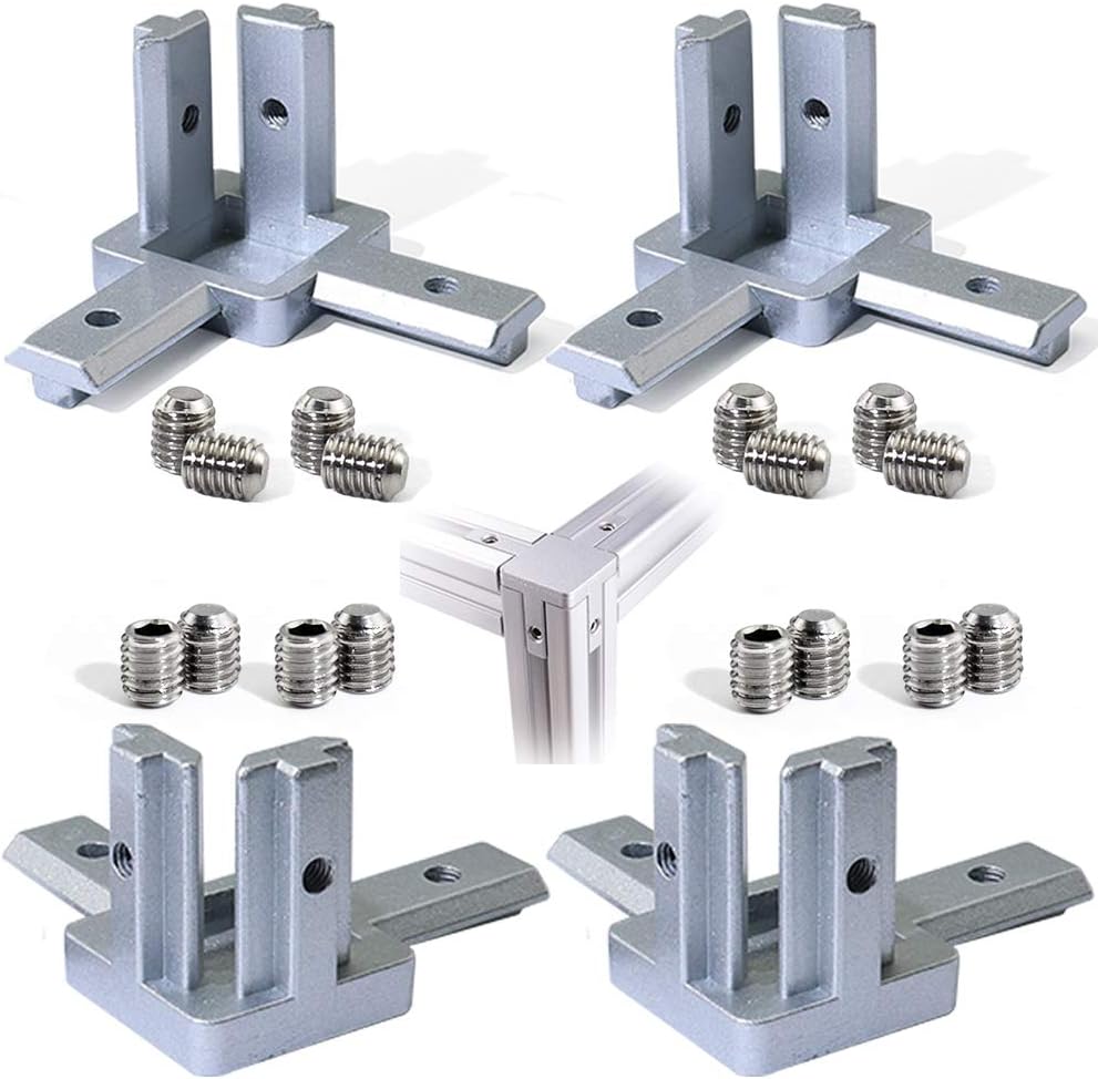Amazon.com: boeray 3-Way End Corner Bracket Connector with Mounting ...