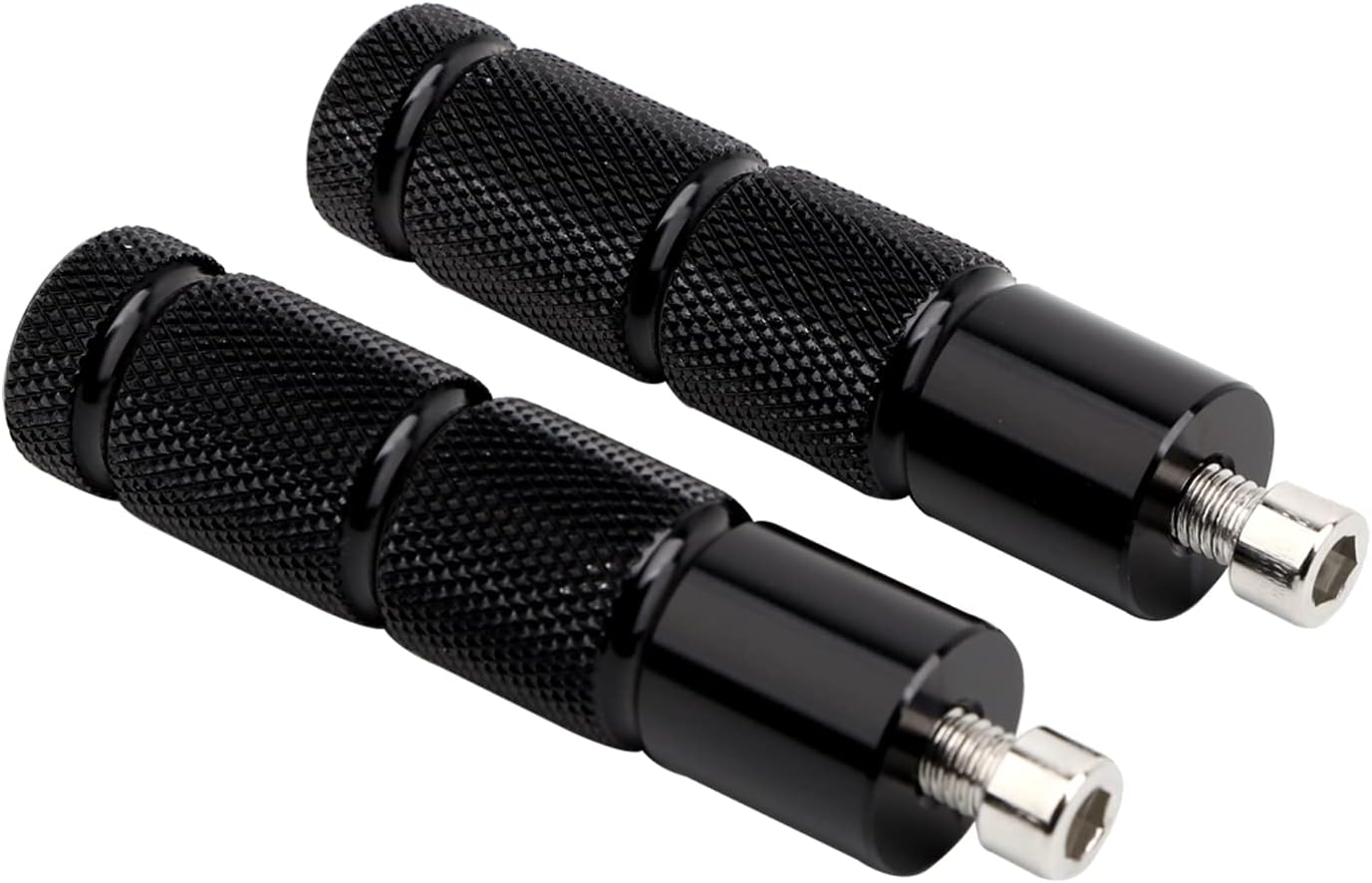 Amazon.com: CNC Universal Motorcycle Bicycle Passenger Foot Pegs M8 ...