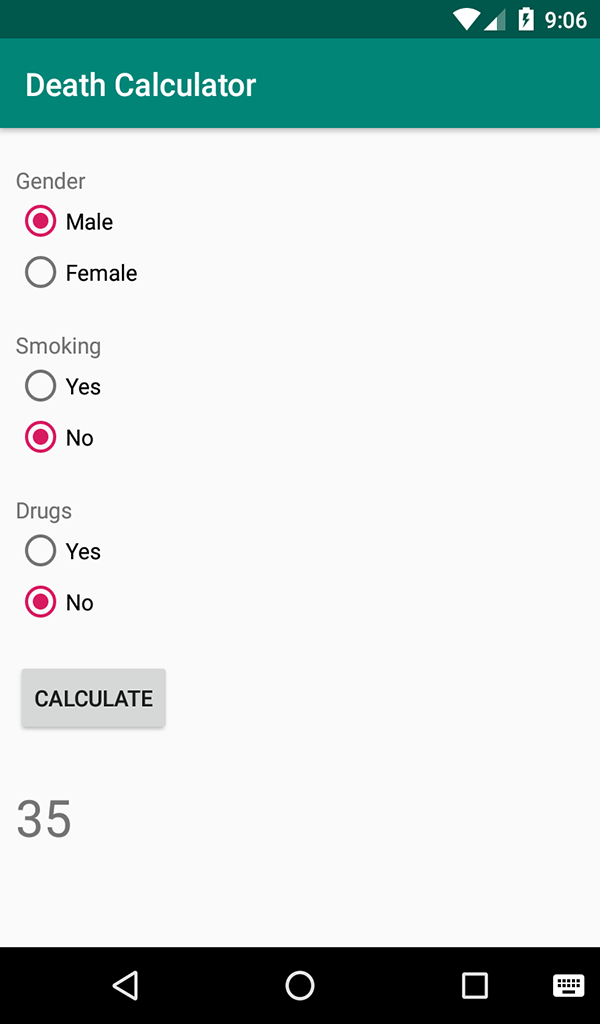Death Calculator - App on Amazon Appstore