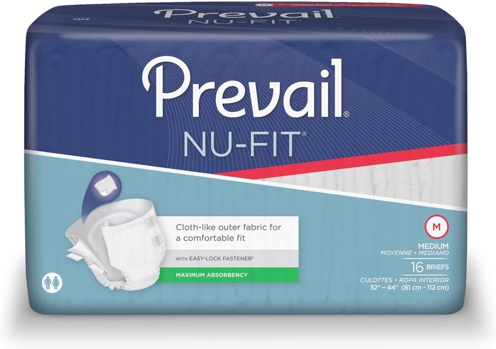 Amazon.com: First Quality Nu-Fit Adult Briefs, Large, 45" - 58", 18 ...