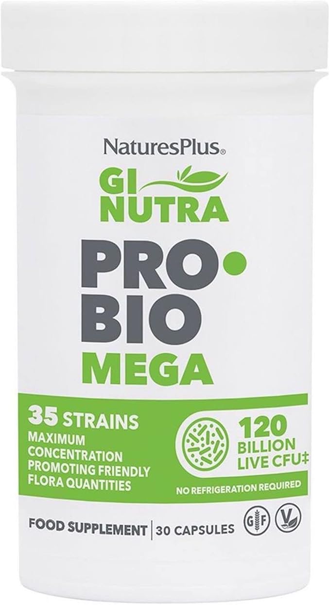 Amazon.com: NaturesPlus GI Natural Probiotic Mega - 30 Capsules ...