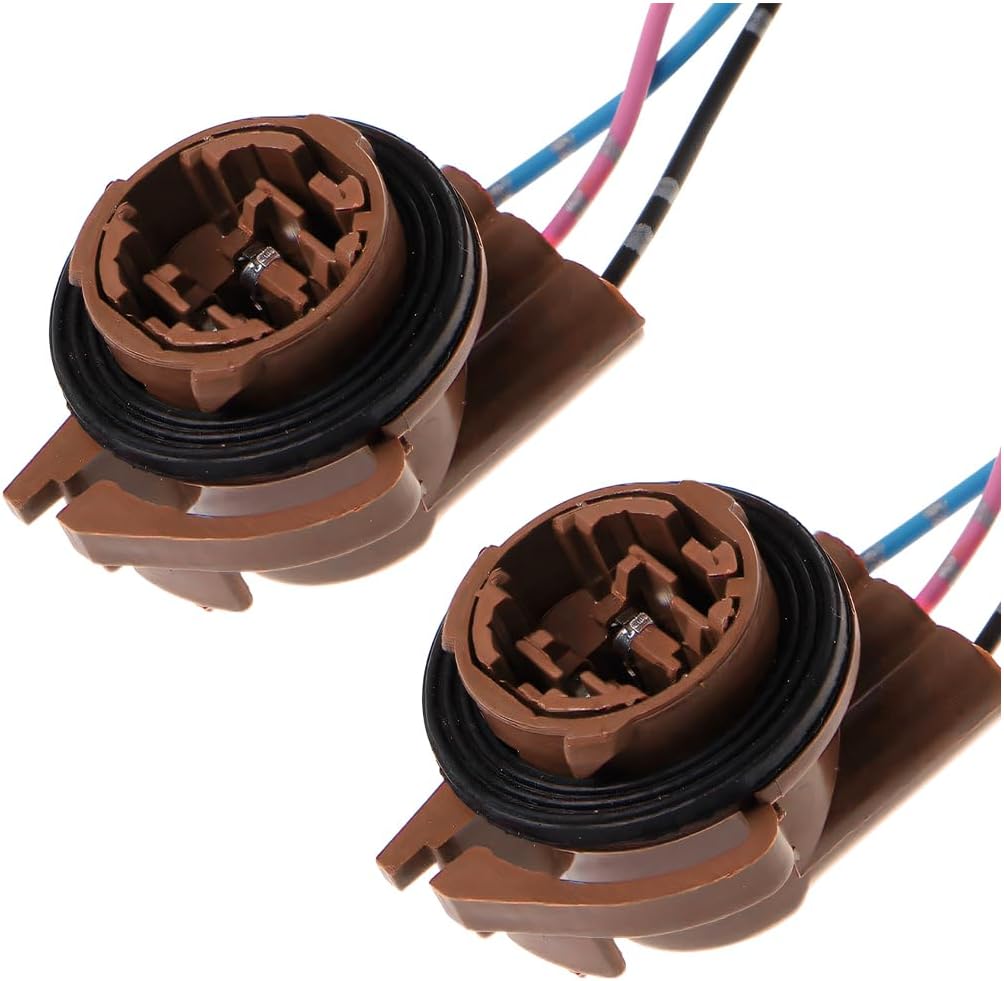 Amazon.com: Mandark 2PCS 3157B Car Pre-Wired Harness Sockets, Female ...