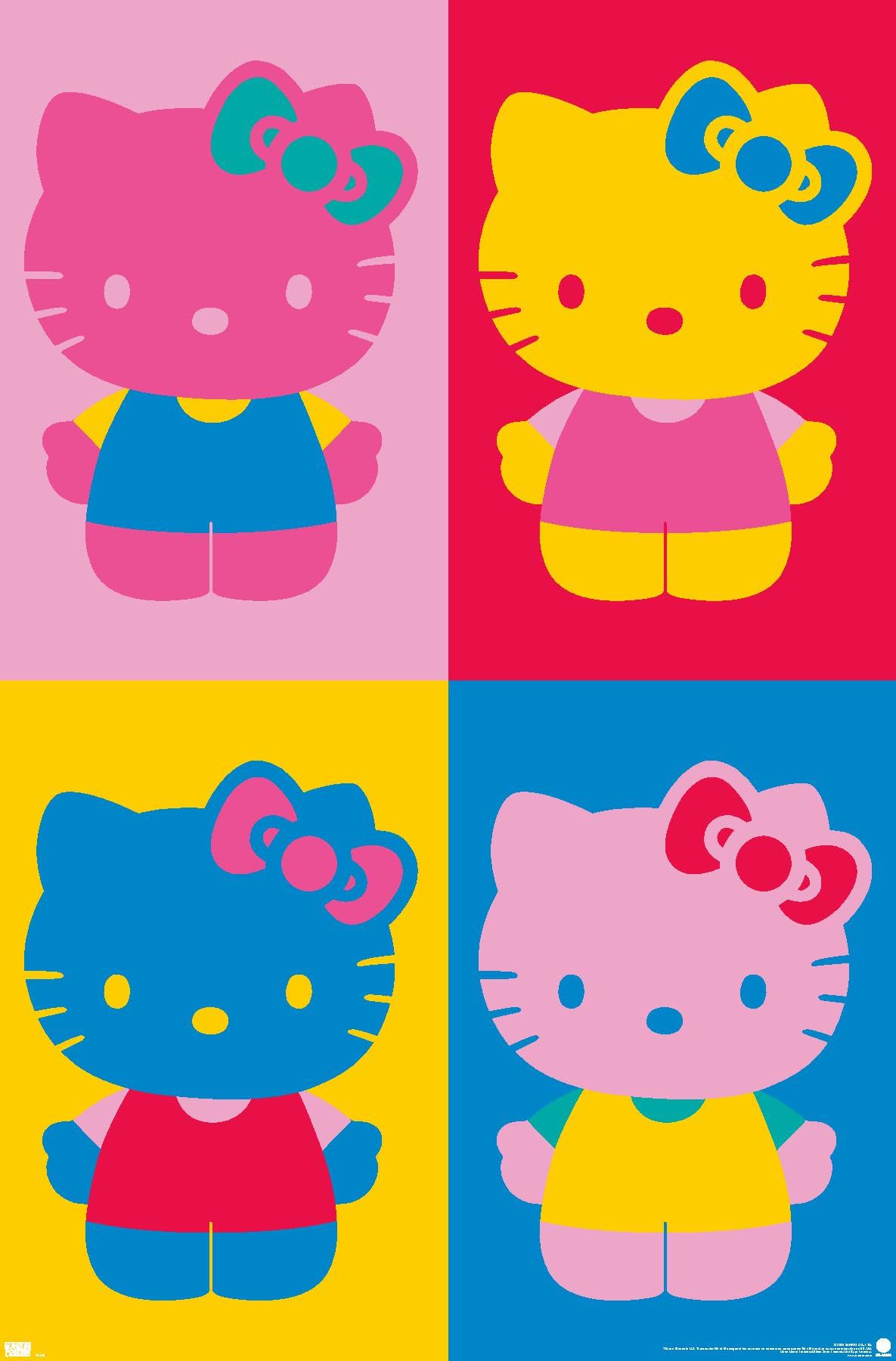 Amazon.com: Trends International Hello Kitty: 19 Collage - Quad Wall ...