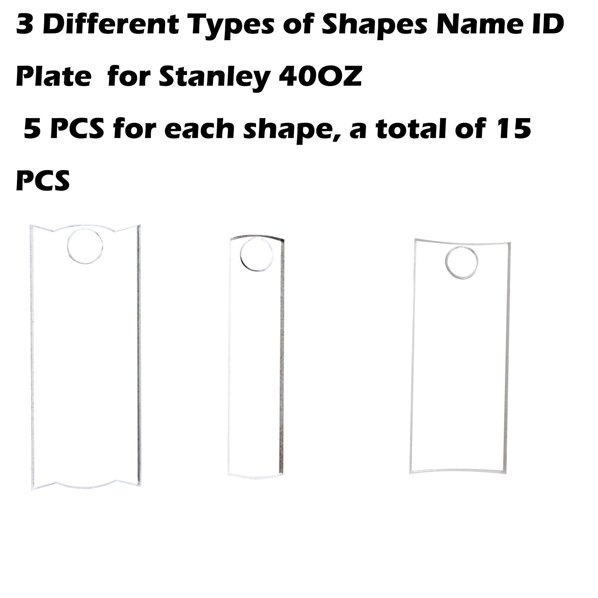 Snapklik.com : MeyaGo 15PCS 40oz Acrylic Name ID Plate Blank For ...