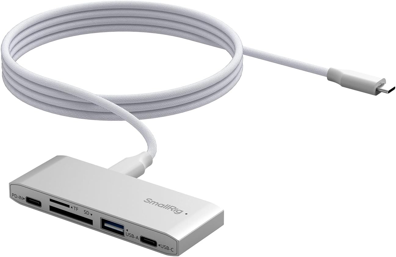 Amazon.com: SmallRig 5-in-1 Memory Card Reader, Dual USB-C & SD/TF Card ...