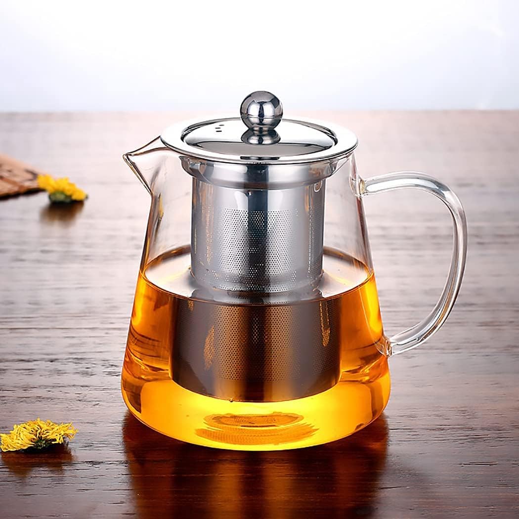 Amazon.com | with Infuser Clear Glass Teapot,Tea Pot with Tea Strainers ...