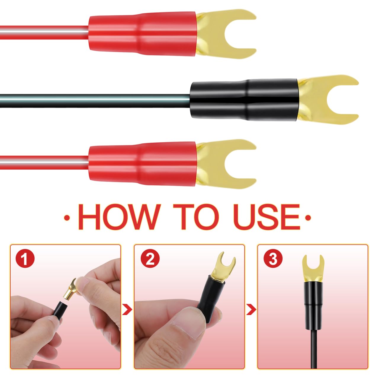 Snapklik.com : 5 Pairs Spade Terminal Crimp Terminals Crimp Barrier ...