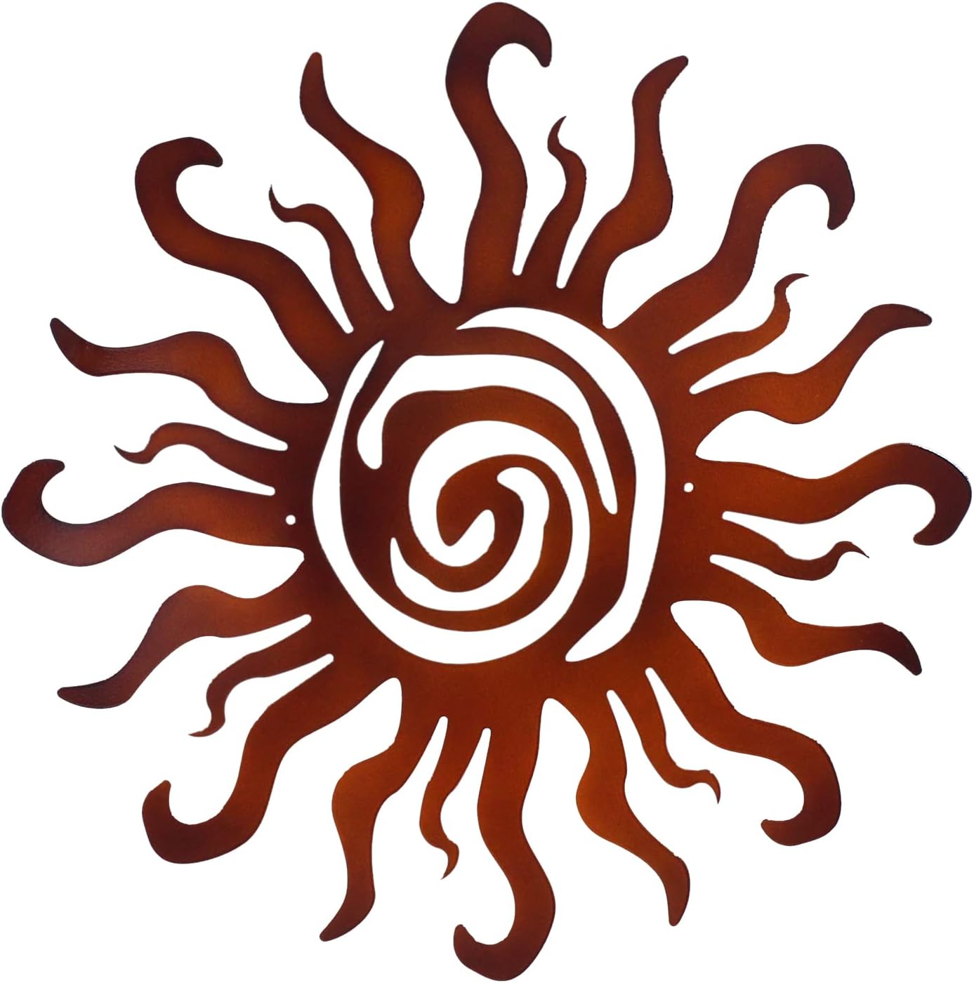 Amazon.com : 18 Inch Metal Sun Wall Decor Outdoor, Wacky Sun Metal Wall ...