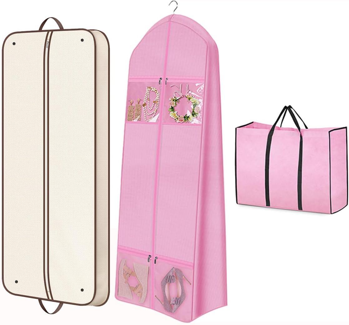 Amazon.com: MISSLO 60" Foldable Garment Bags for Travel for Women 70 ...