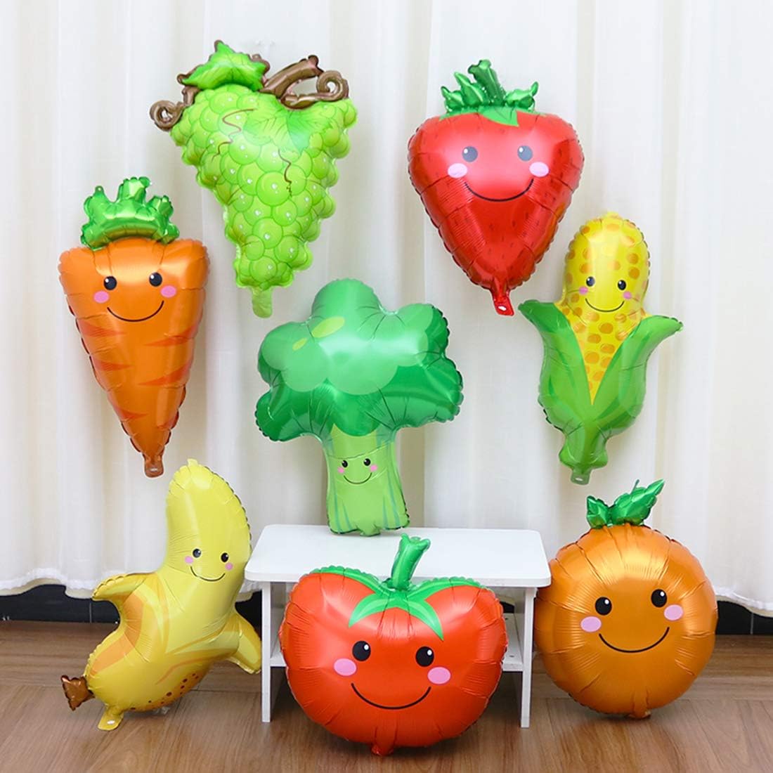Amazon.com: GIHOO 8pcs Fruit & Vegetable Aluminum foil Balloons for ...