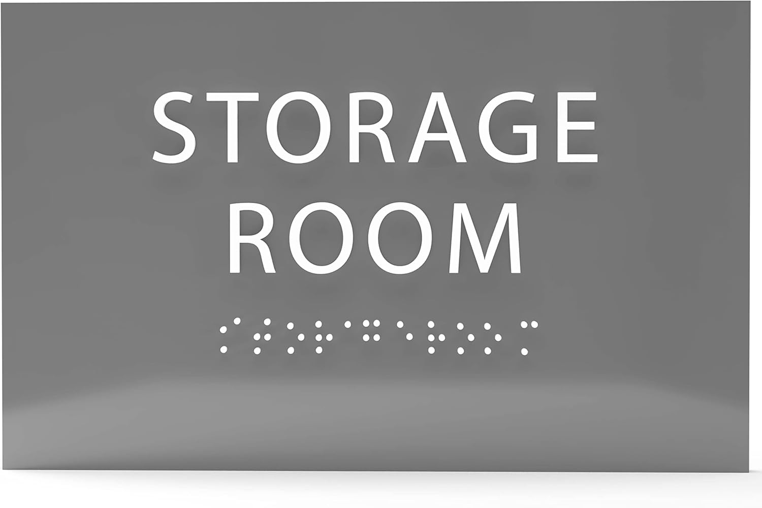 Amazon.com : ADA CENTRAL SIGNS - 6" X4" Storage Room Sign - Tactile ...